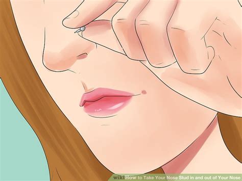 Ways To Take Your Nose Stud In And Out Of Your Nose WikiHow