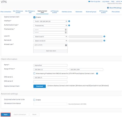 Sophos Xg Firewall Vpn Client Einrichten Taste Of It
