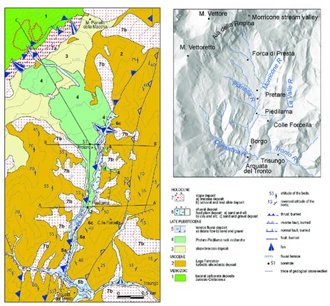 Geological Sketch Map Of The Investigated Area Realized By A Download Scientific