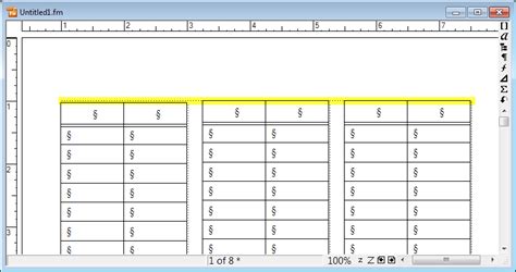 Lining Up A Table Across Columns FrameAutomation Com