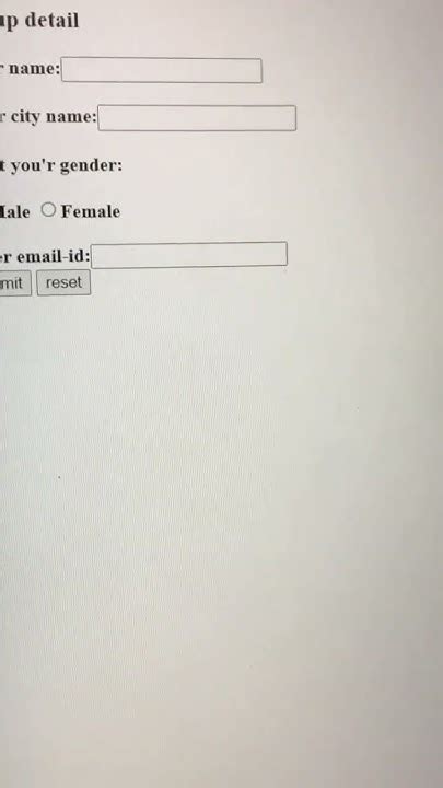 Form Using Htmlcssshorts Coding Youtubeshorts Youtube Trending