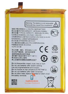 BATTERIA ORIGINALE ZTE Blade 20 Smart V1050/V Smart 5000MaH ...