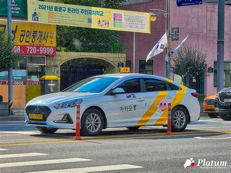 카카오 T에 부는 그린 모빌리티 바람 전기택시 1만 대 전기차 충전 4만 기 확대 나선다 플래텀