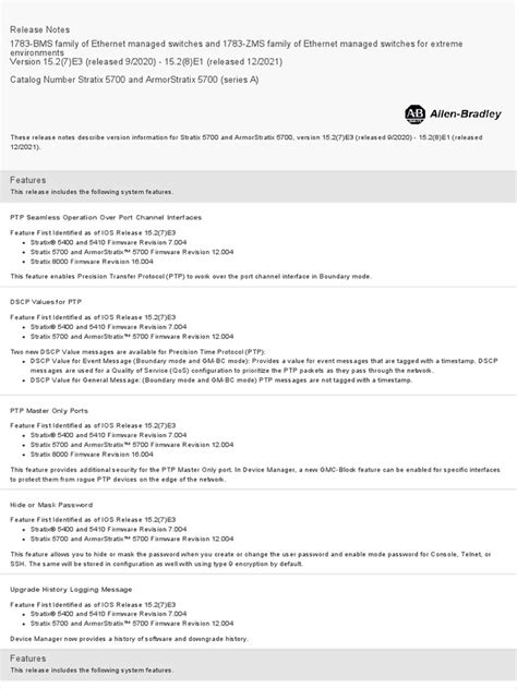 Stratix 5700 And Armorstratix 5700 A 15 2 7 E3 Released 9 2020 15 2 8 E1 Released
