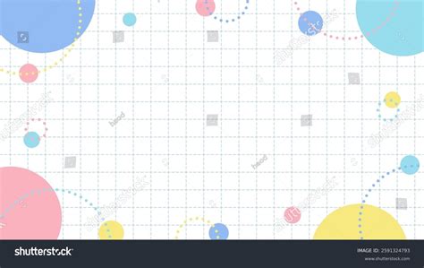 Pop Frame Multiple Circles Grid Background Stock Vector Royalty Free