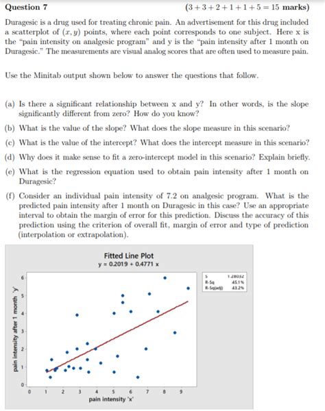 Solved Option 1 Regression Analysis Y Versus X The Chegg Com