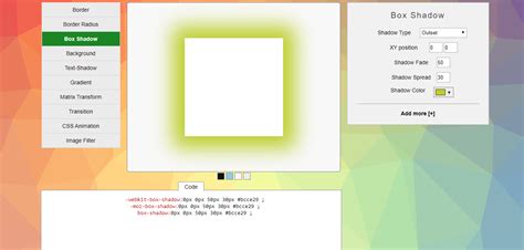 Css Box Shadow Generator Hex Colors Picker