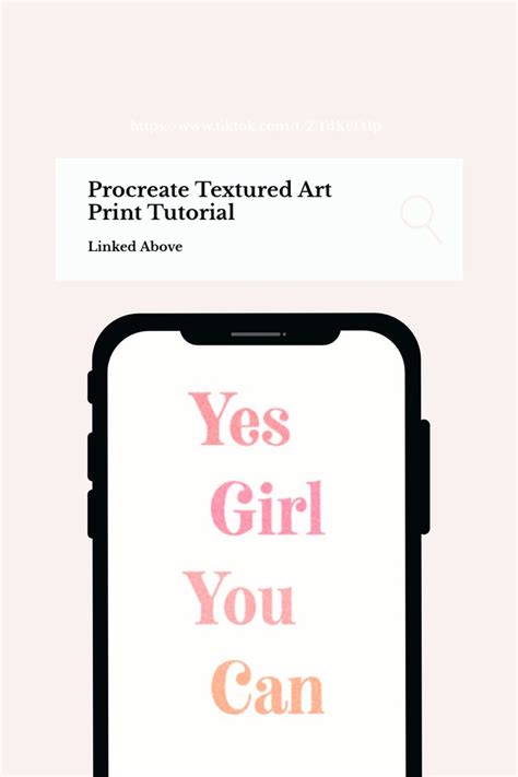 Yes Girl You Can Procreate Art Print Tutorial Texture Procreate Typography Digital Art