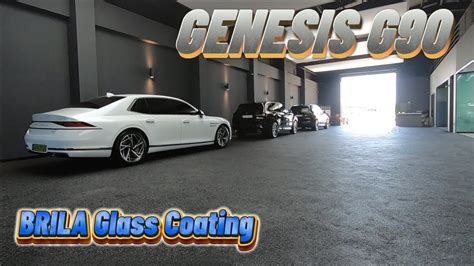 부산 팀 좋은소리의 제네시스 G90 Rs4 브릴라 프리미엄 라인 유리막코팅 Youtube