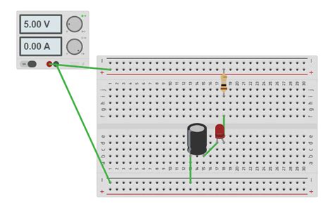 Circuit Design Series Circuit Capacitor Tinkercad