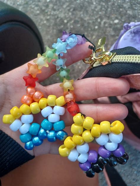 Aroace And Non Binary Kandi Star Keychain In 2025 Diy Kandi