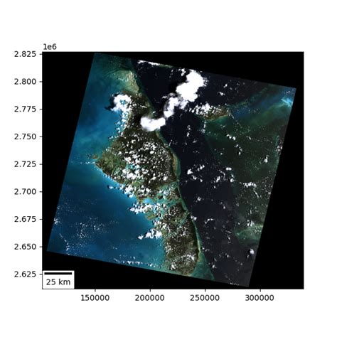 How Can I Plot A Raster File With Its Scale Bar In Python Geographic Information Systems