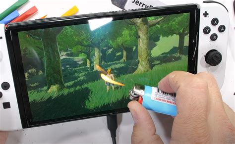 Switch OLED Durability Test Rates Its Screen 2 10 For Scratch Protection VGC