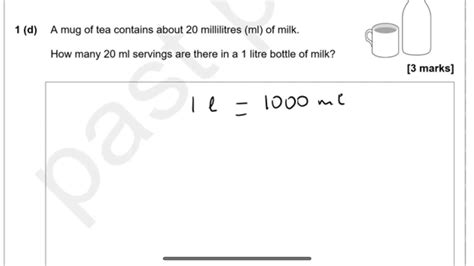 Level 1 Functional Skills Maths Practice Paper 1 Part A Non Calculator Ncfe Youtube