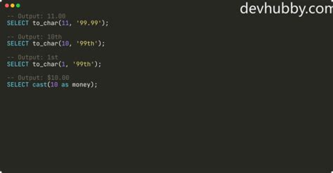 Dev Community — How To Format Number In Postgresql