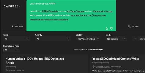 Saiba Mais Sobre O Aiprm Para Chatgpt Extensão Do Chrome Que Facilita A Criação De Prompts Do