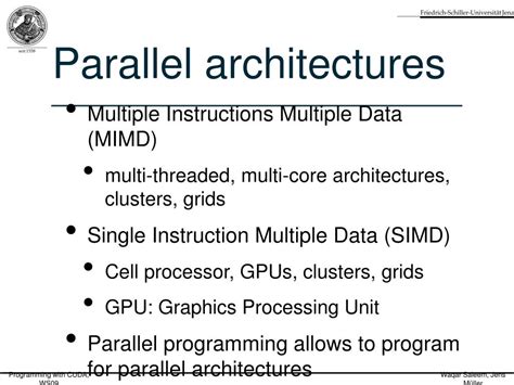 Ppt Programming With Cuda And Parallel Algorithms Powerpoint