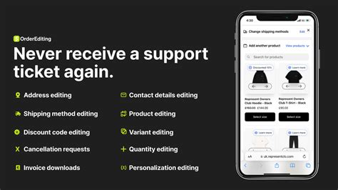 Self Service Editing Of Order Items For Shopify