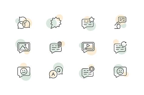 말풍선 설정 아이콘입니다 의사 소통 속도 플레이어 리뷰 의견 의견 서신 통지 반응 좋아요 토론 피드백 개념입니다 비즈니스 및 광고에 대 한 벡터 라인 아이콘 Mp3