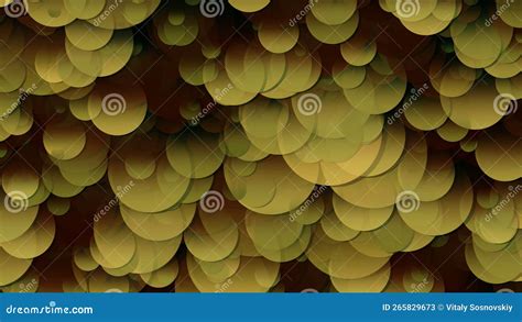 3d Rendering Of An Array Of Circles Circles Of Different Sizes In Space Stock Illustration