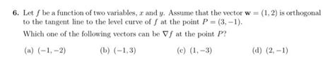 Solved Let F Be A Function Of Two Variables X And Y Chegg