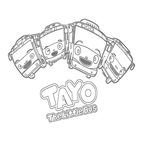 Tayo Bersama Teman Temannya Di Tayo Si Bus Kecil