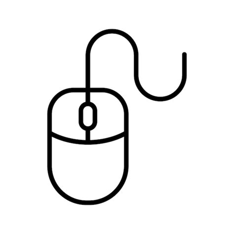 premium vector computer mouse icon vector design template in white