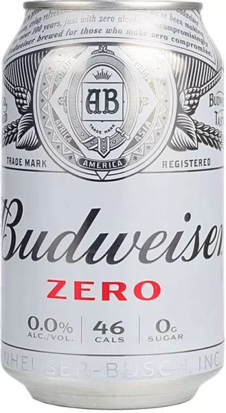 Budweiser Zero Alcohol Free Beer 330ml Can Buy At