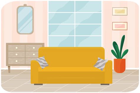 플랫 디자인 인테리어 아파트에서 가구의 계획 및 배열 거실 홈 라이프 스타일 스타일 하우스 0명에 대한 스톡 벡터 아트 및 기타