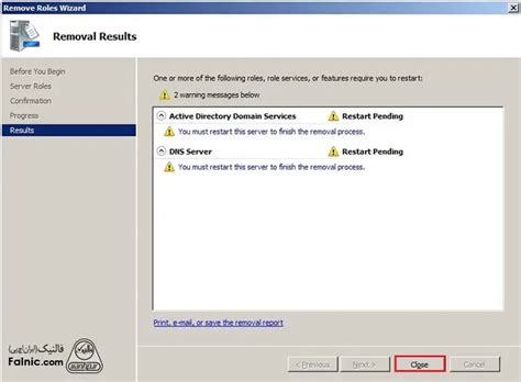 آموزش حذف کامل دامین کنترلر Dc از اکتیو دایرکتوری فالنیک