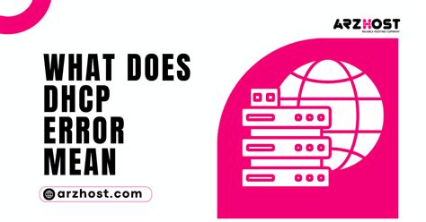 What Does DHCP Error Mean Different Ways To Troubleshoot