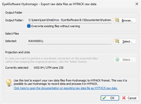 Export Hypack Raw Data Files Hydromagic Manual Hydrographic Survey Software