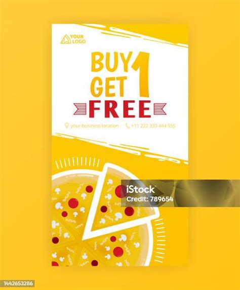 소셜 미디어 스토리 게시물 및 광고 배너에 대 한 빠른 피자 무료 배달의 포스터 템플릿 먹이기에 대한 스톡 벡터 아트 및 기타 이미지 먹이기 이미지 기반 소셜 미디어