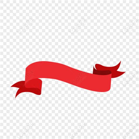 간단한 빨간 리본 일러스트실크하나단순한 Png 일러스트 무료 다운로드 Lovepik