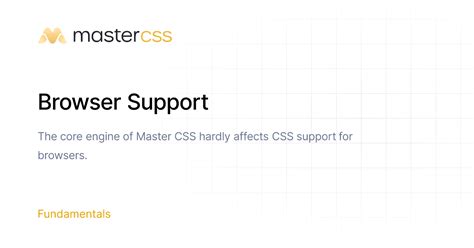 Browser Support Master Css