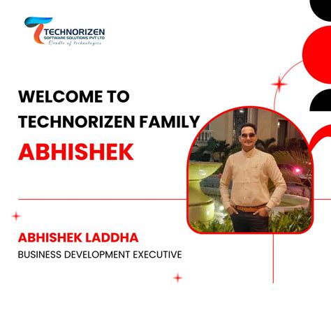 Congratulating Abhishek Laddha On Joining Devloper Technorizen Software Solutions Posted On