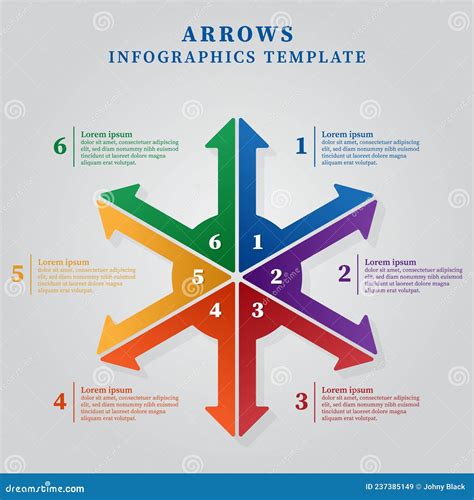 Arrow Process Infographics Design Template Business Concept Infographic With Options Steps