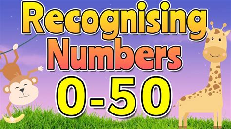 Recognising Random Numbers 0 50 😊 Learn To Read And Write Numbers 0 To