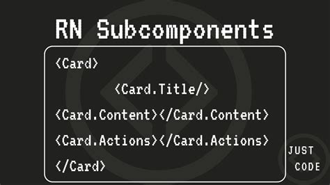how to create subcomponents in react native 2022 youtube