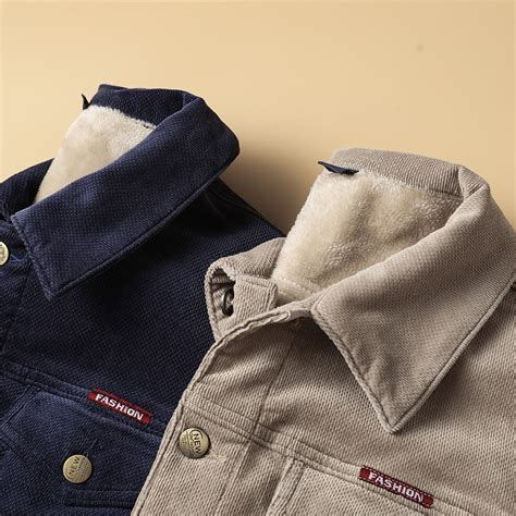 Badu Bg Мъжки зимни дънкови якета Синьо каубойско връхно облекло в цвят каки Топли дънкови палта