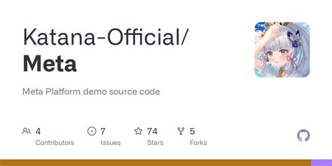 GitHub Katana Official Meta Meta Platform Demo Source Code