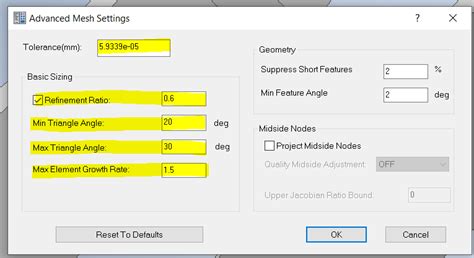 在inventor Nastran中，对于具有复杂几何图元的零件，网格划分失败