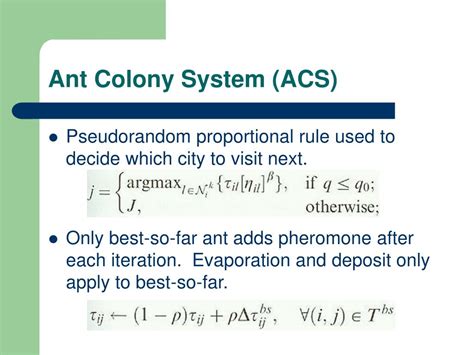 Ppt Ant Colony Optimization Algorithms For The Traveling Salesman Problem Powerpoint