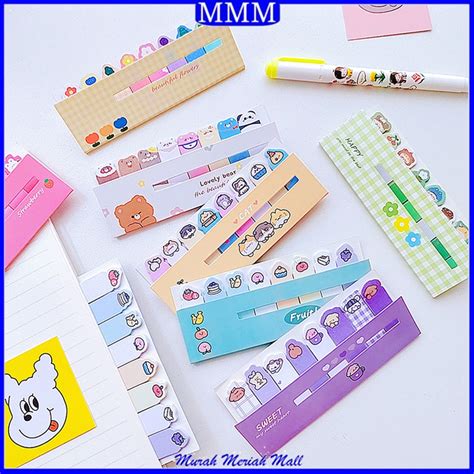 Jual Mmm Kertas Tempel Karakter 8in1 Tempelan Memo Kertas Catatan 120