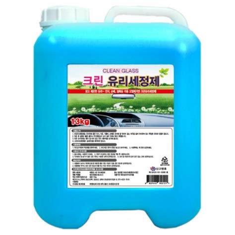 크린 유리세정제 13kg 창문청소세제 유리창청소세제 창문청소 유리창청소 말통 대용량 업소용 에누리 가격비교