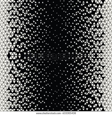 Abstract Geometric Triangle Halftone Gradient Seamless Stock Vector Royalty Free 633305438