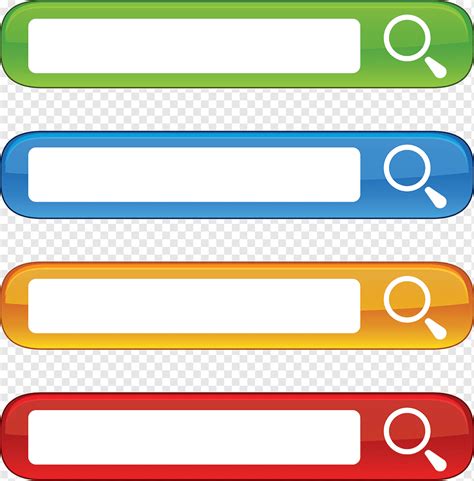 다채로운 웹사이트 검색창 Png Pngwing