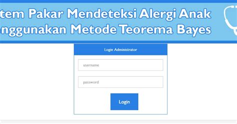 Aplikasi Php Sistem Pakar Dengan Metode Teorema Bayes Source Code Aplikasi Php