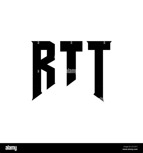 Rtt Letter Logo Design For Technology Company Rtt Logo Design Black And White Color Combination