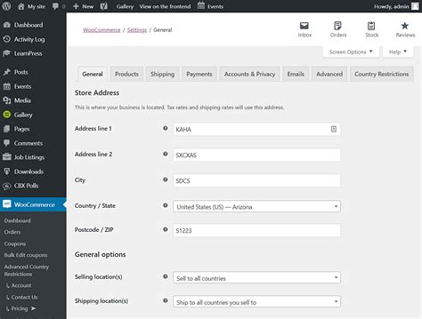 Woocommerce Manage Woocommerce Settings From The Frontend
